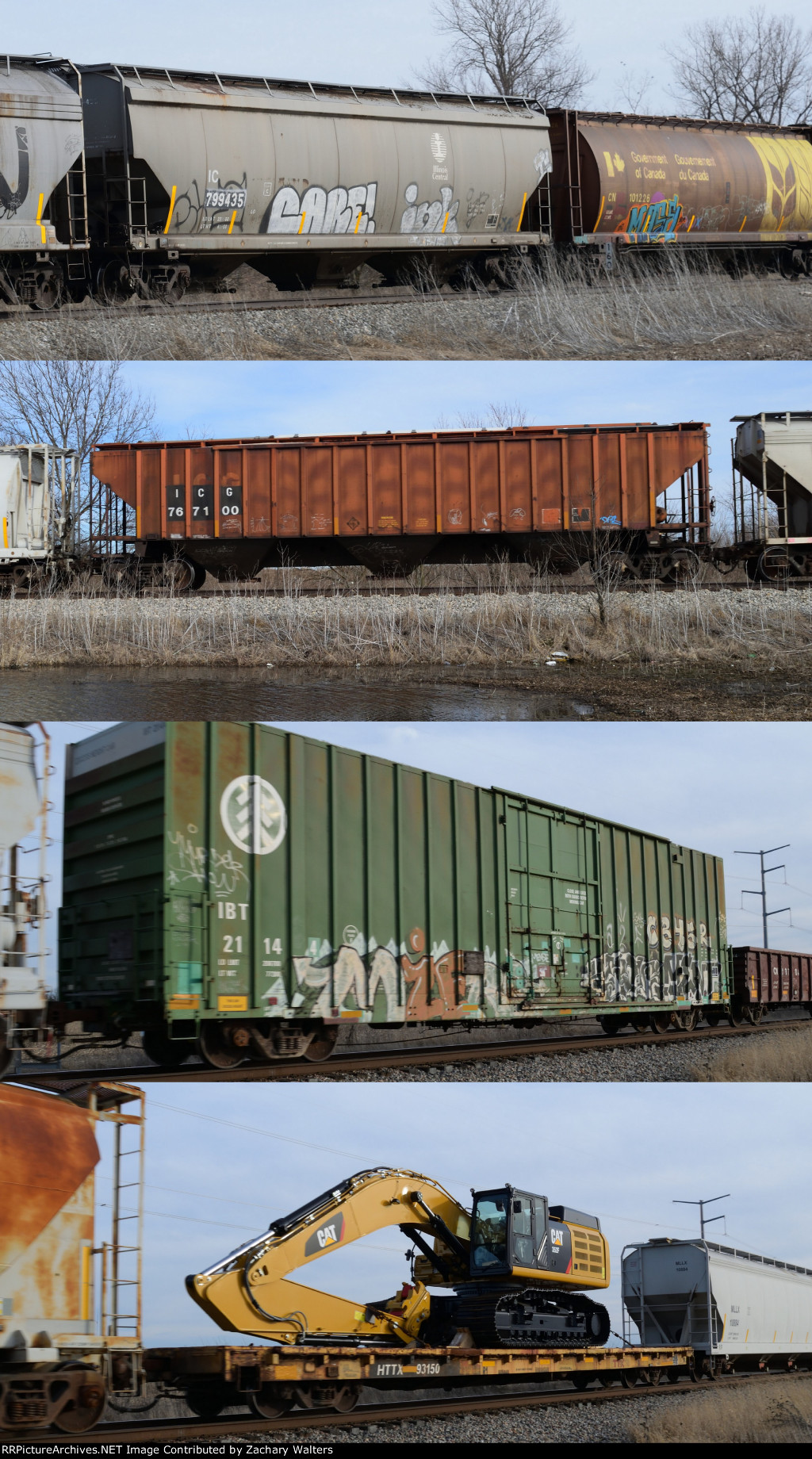 CN IC ICG IBT HTTX Cars at Humboldt